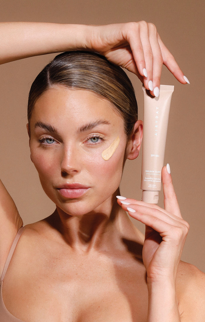 Golden Glow SPF50+ Dreamscreen 75ml - award-winning sheer tinted sunscreen